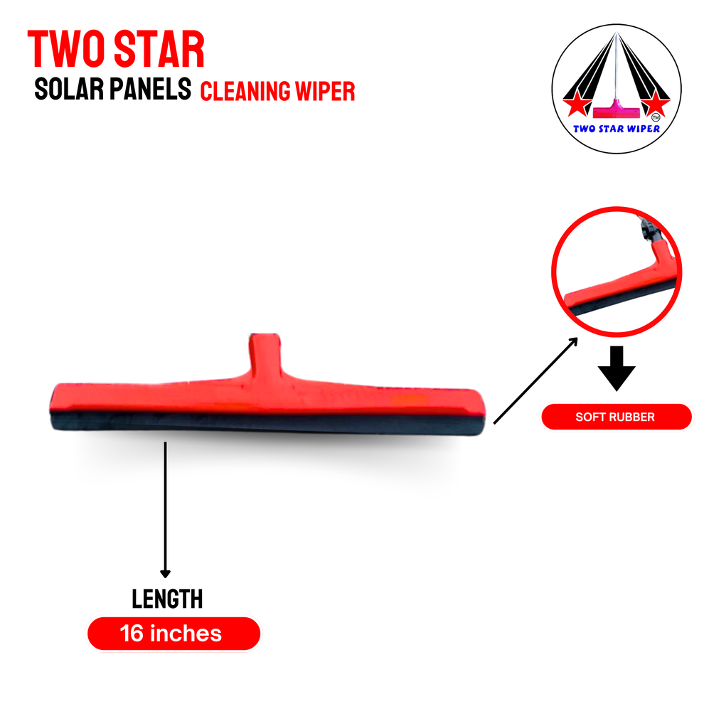 Solar Panel wiper( with out stick ) – TWO STAR WIPER