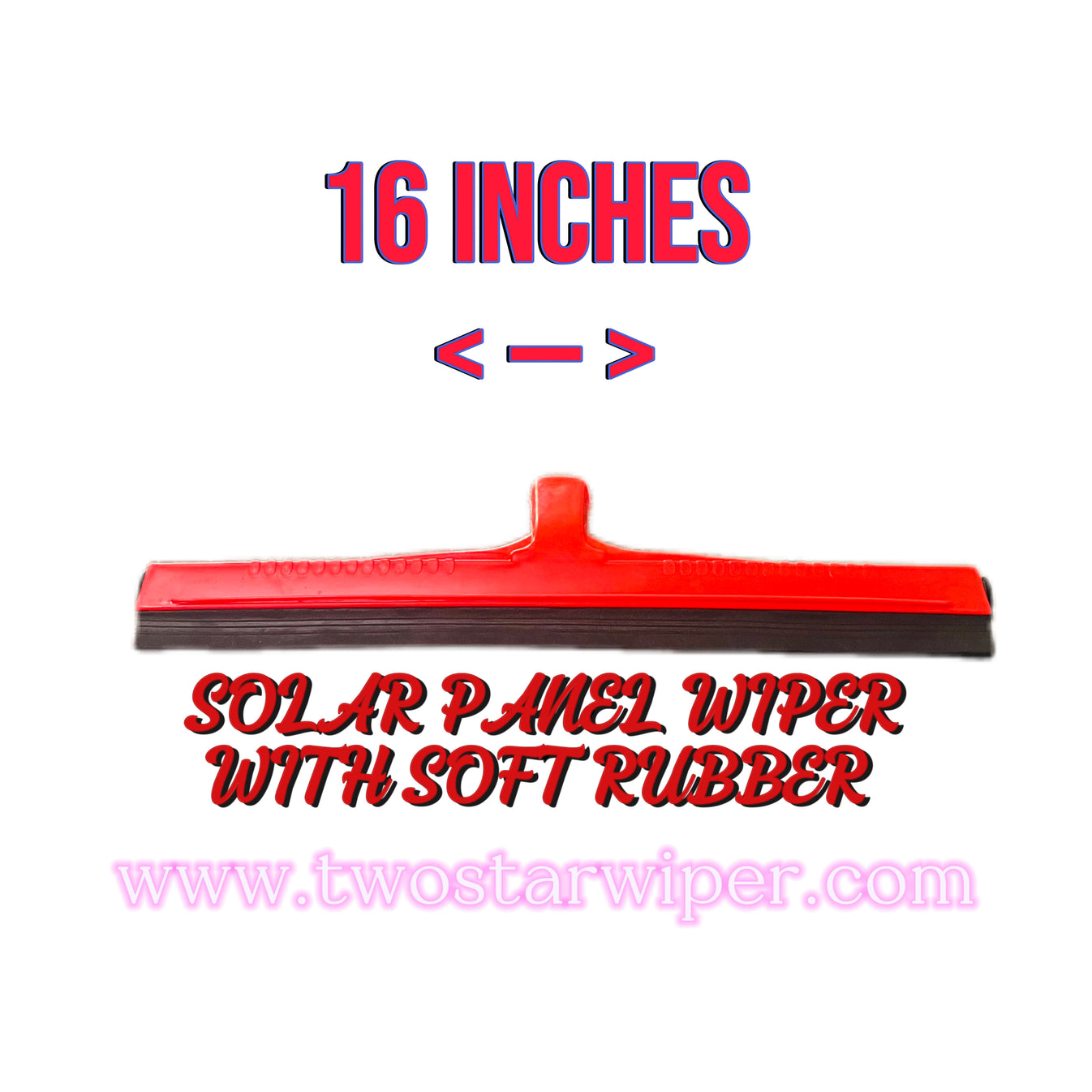 Solar Panel wiper( with out stick ) – TWO STAR WIPER