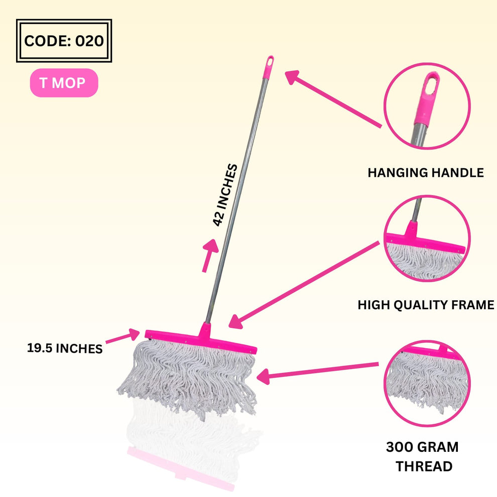 T SHAPE WET MOP with steel pipe – TWO STAR WIPER